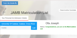 JAMB Matriculation List 2025/2026 - All You Need to Know - UniGuide